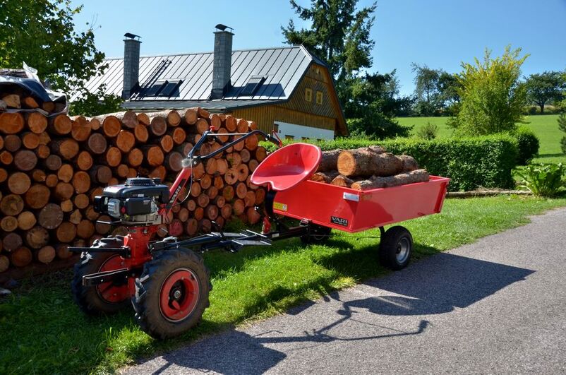 Minitraktor VARI IV GLOBAL, motoplokk DSK-317 + järelkäru ANV-380 ...